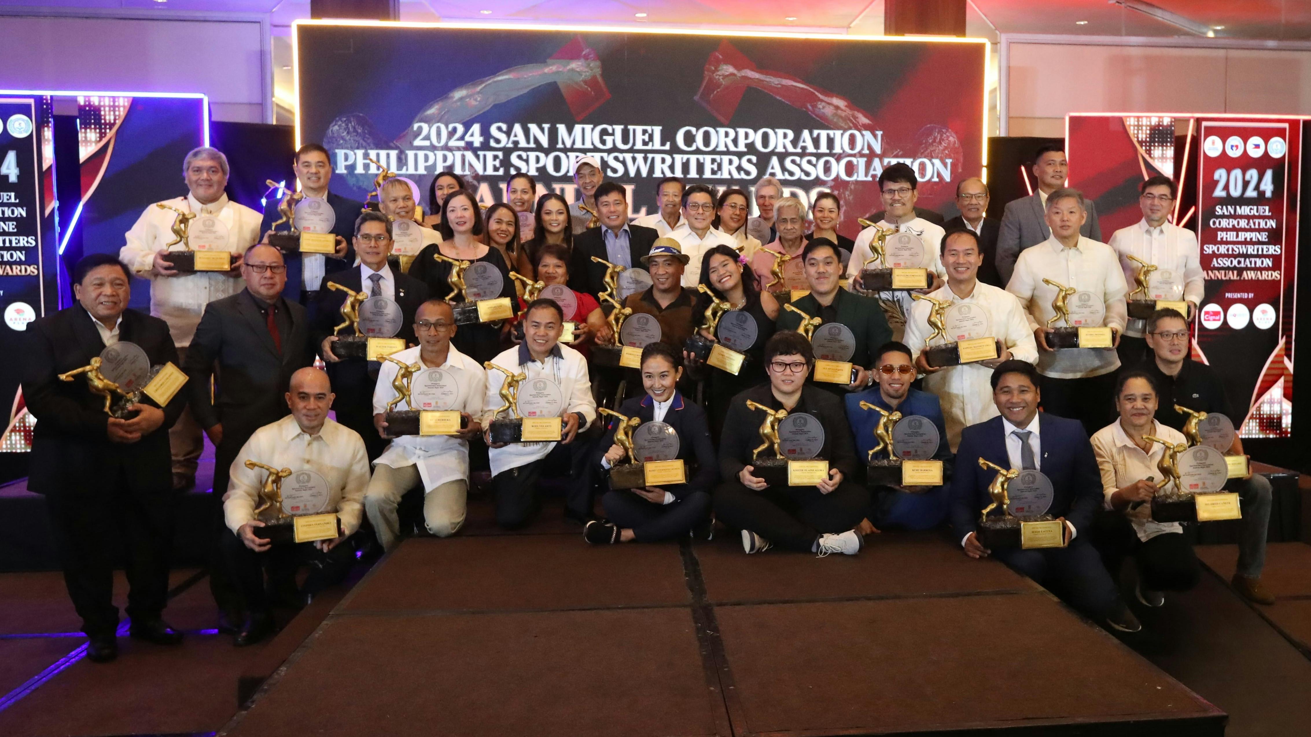 Full list: All the honorees in the Philippine Sportswriters Association ...