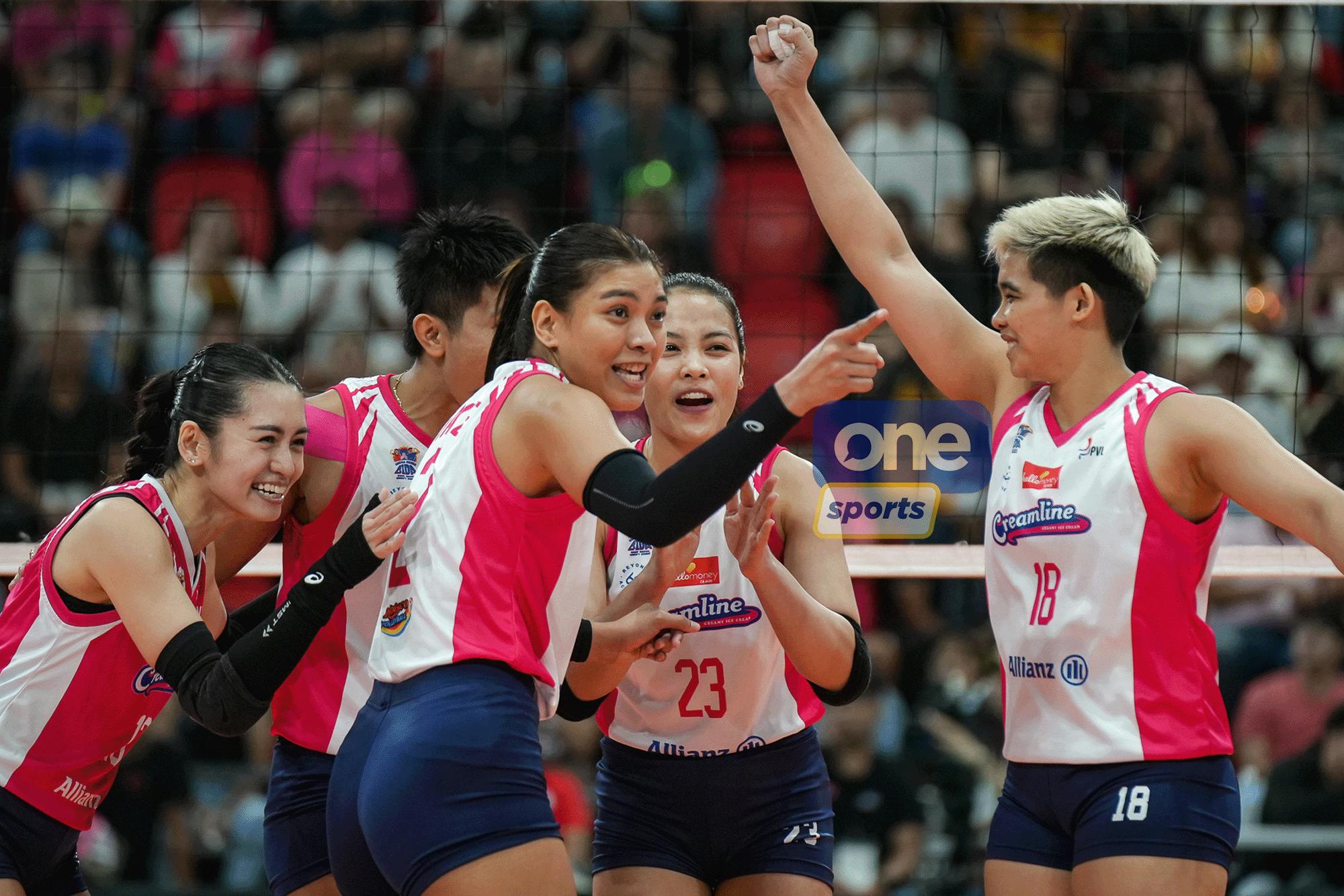 In Photos: Creamline gets pinkest pink against Akari | OneSports.PH