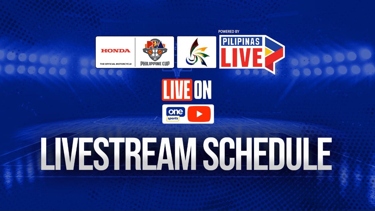 SCHEDULE | PBA games livestreaming on One Sports YouTube | OneSports.PH