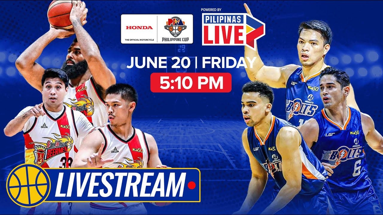 LIVESTREAM | San Miguel vs Meralco | PBA Philippine Cup Quarterfinals ...