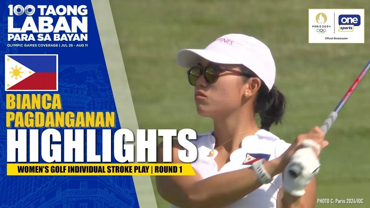 Bianca Pagdanganan shakes off rough start in women's golf Round 1 ...