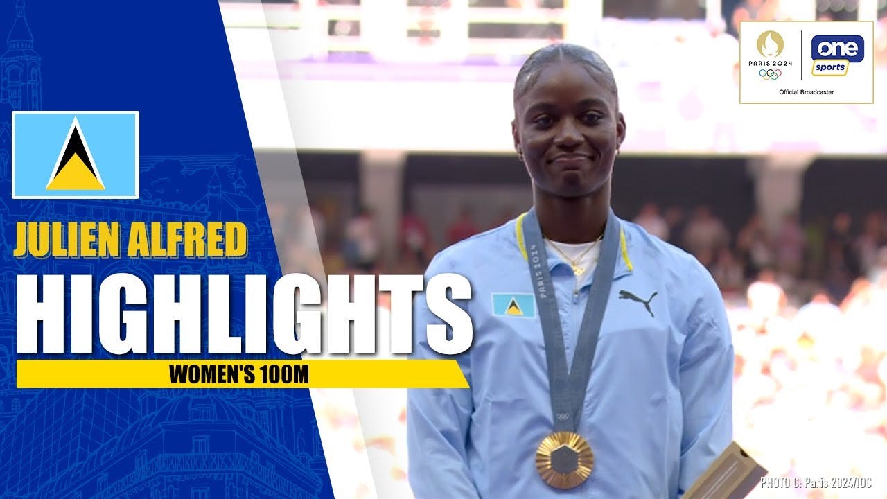 Julien Alfred wins 100m gold, delivers first Olympic medal of Saint ...