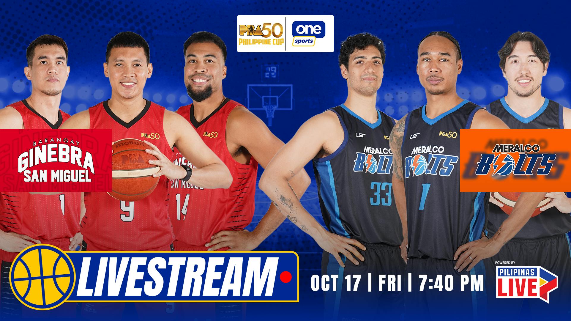LIVESTREAM: Barangay Ginebra vs Meralco | PBA Season 50 Philippine Cup ...