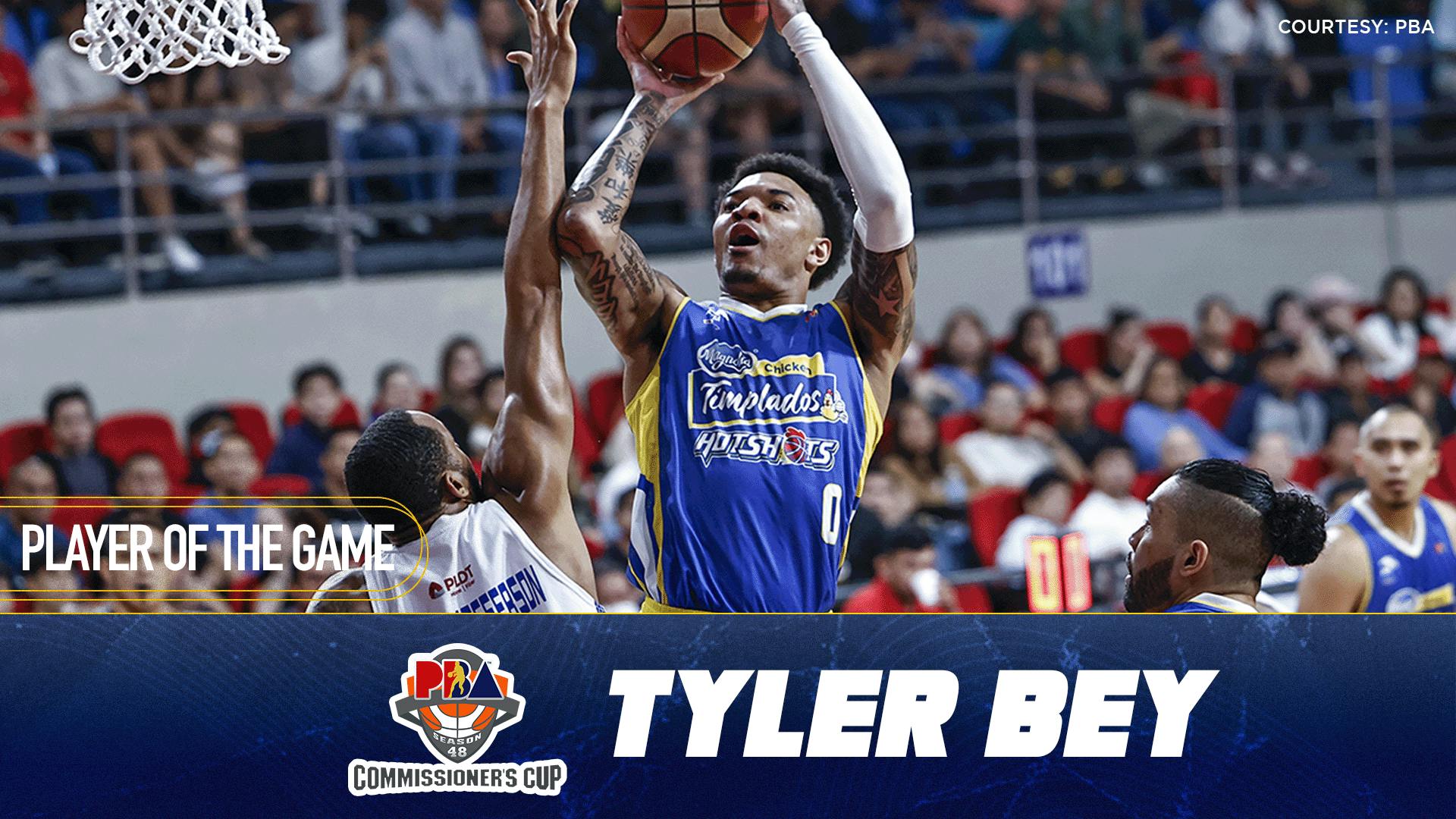 PBA: Tyler Bey goes for 41 as top-ranked Hotshots advance | OneSports.PH