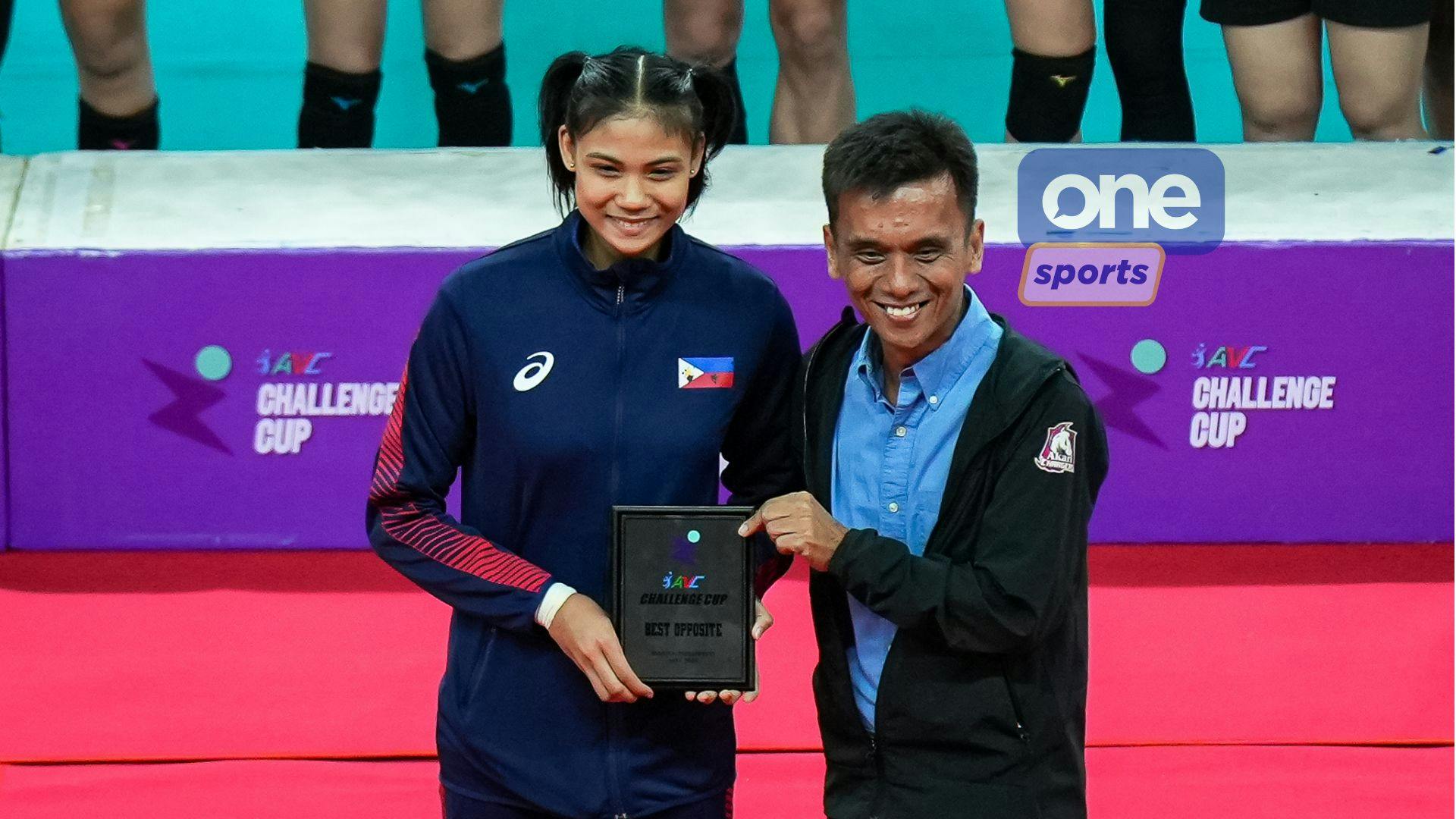 Angel Canino credits teammates, coaches for Best Opposite Spiker award ...