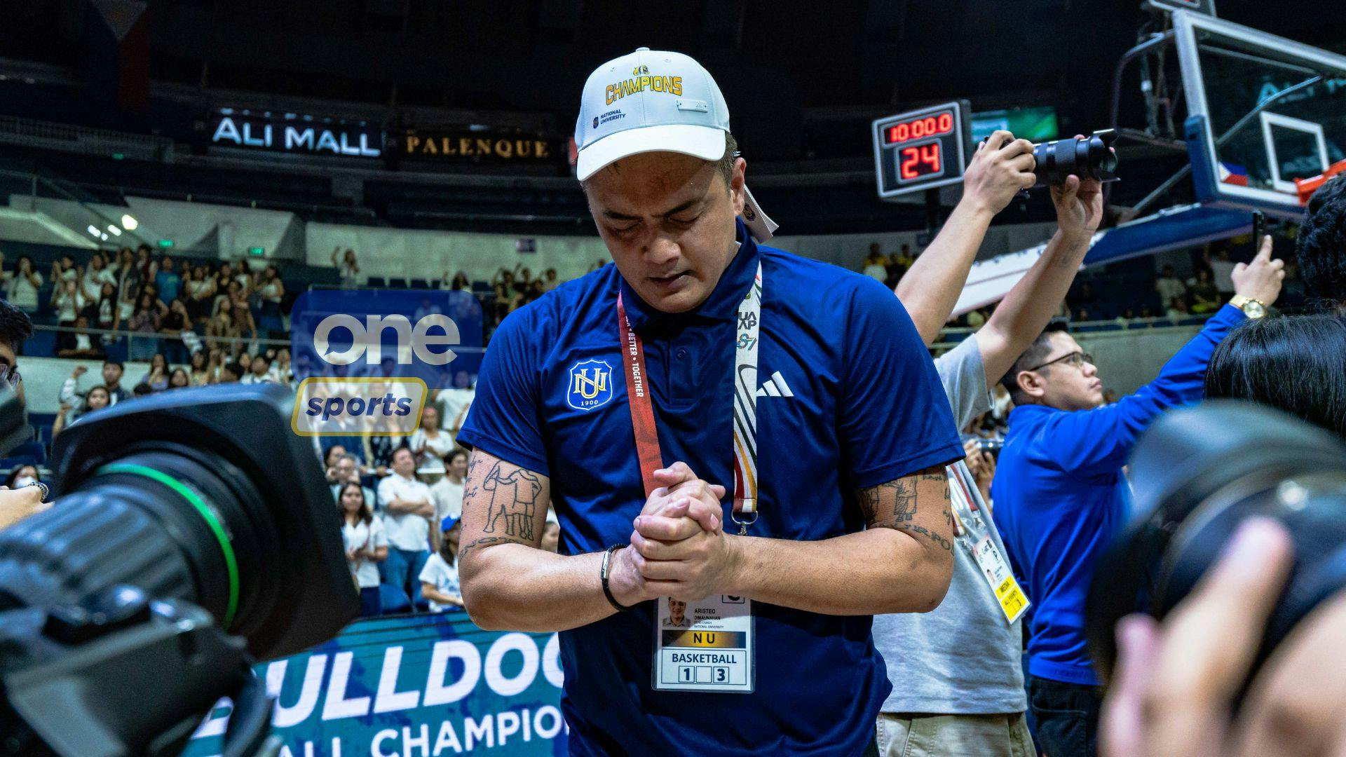 Aris Dimaunahan dedicates NU's UAAP Season 87 title to two daughters ...