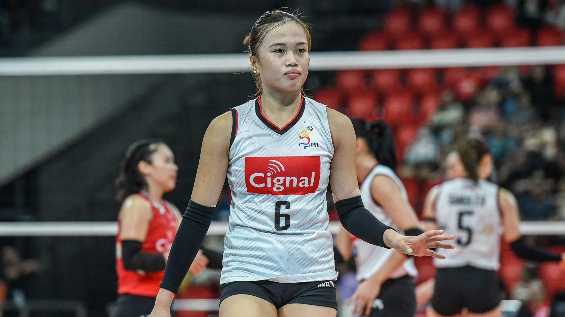 Ishie Lalongisip out for another strong outing for Cignal vs ZUS Coffee ...