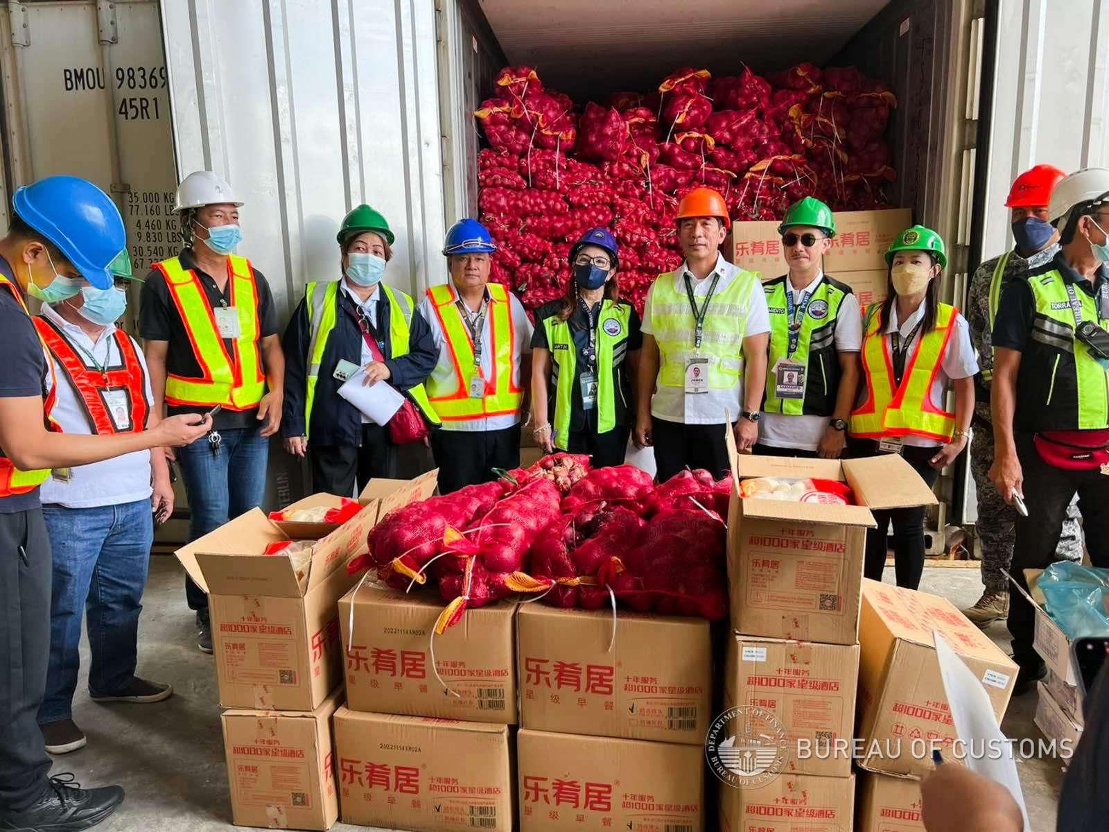 BOC Seizes More Smuggled Onions, Agricultural Products | OneNews.PH