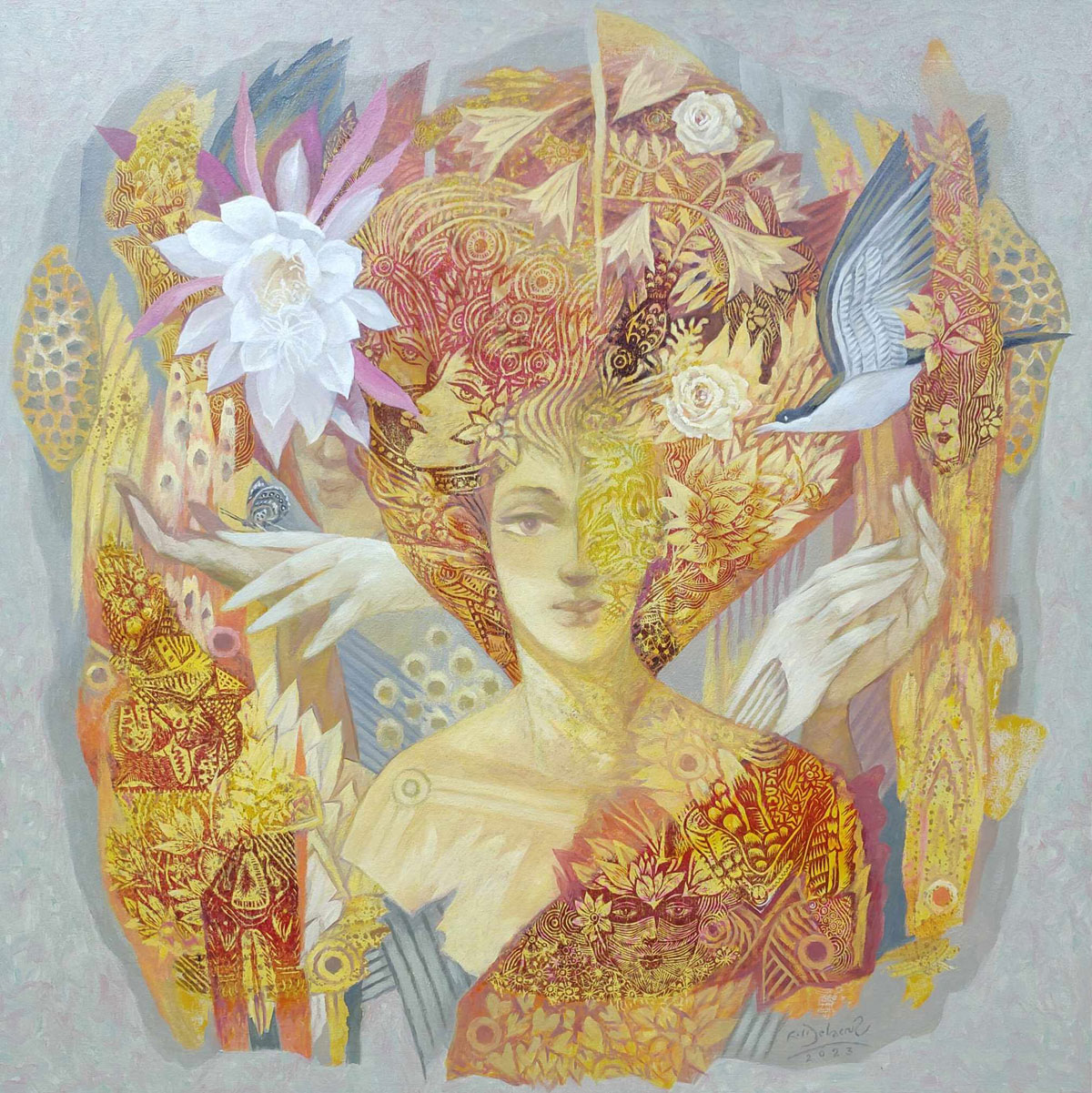 Fil Delacruz’s Colorful ‘Diwata’ Artworks Grace Conrad Manila | OneNews.PH