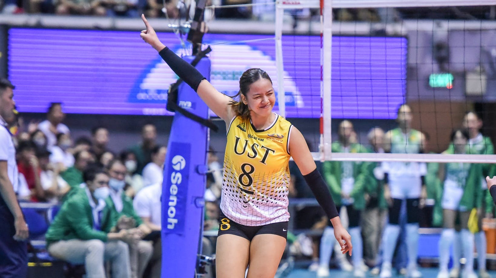 Here's what Eya Laure told UST after dropping second set in win vs La ...
