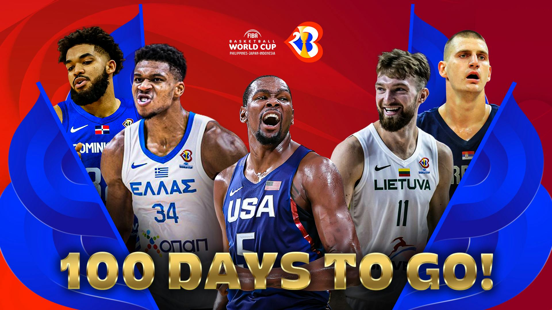 Countdown to FIBA World Cup: 100 days before fans see NBA’s biggest ...