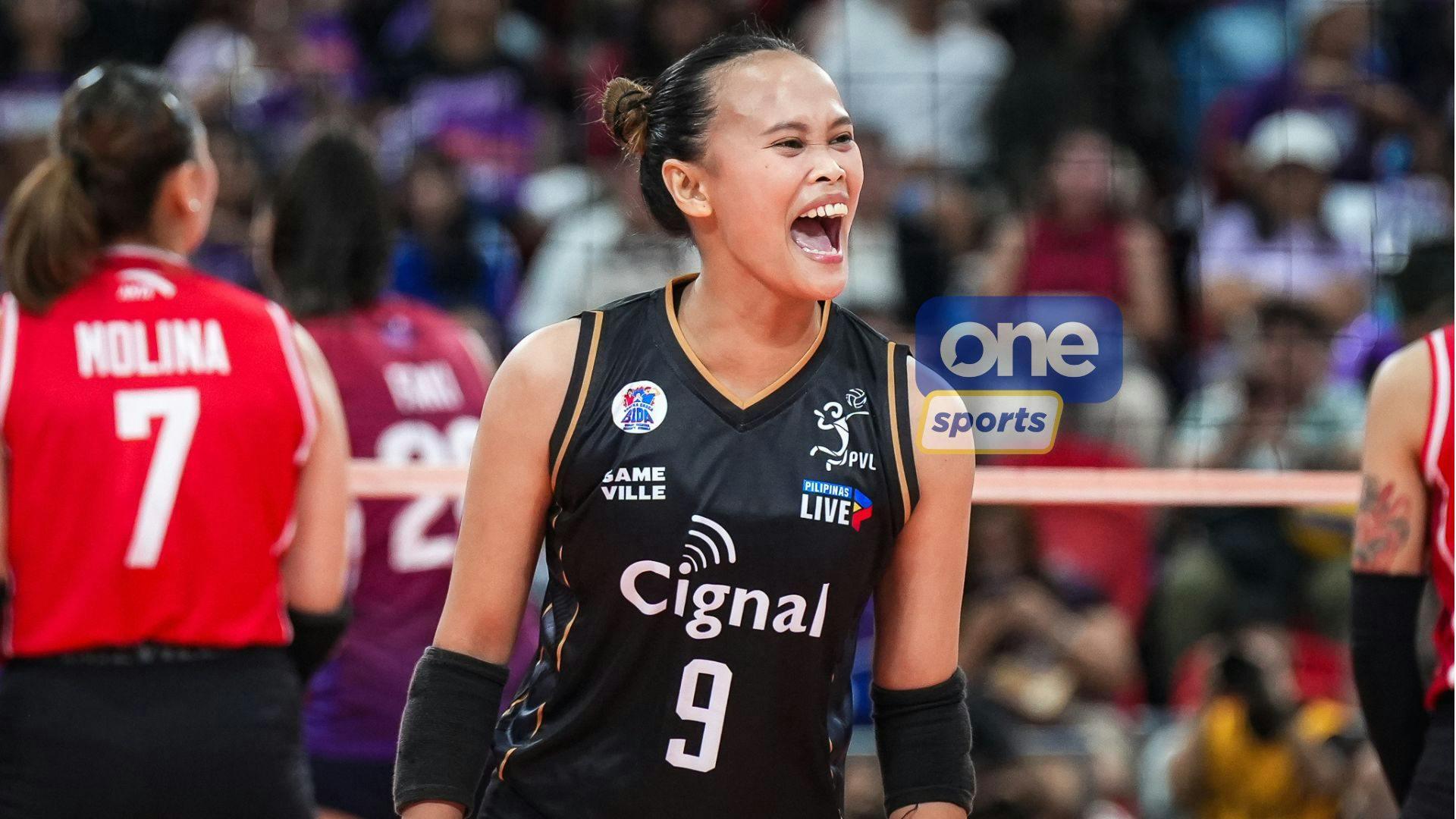PVL: Judith Abil impresses as converted libero in Cignal’s sweep of ...