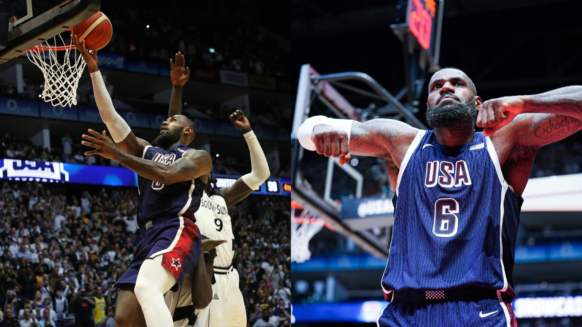 LeBron James saves the day as Team USA comes back to beat South Sudan ...