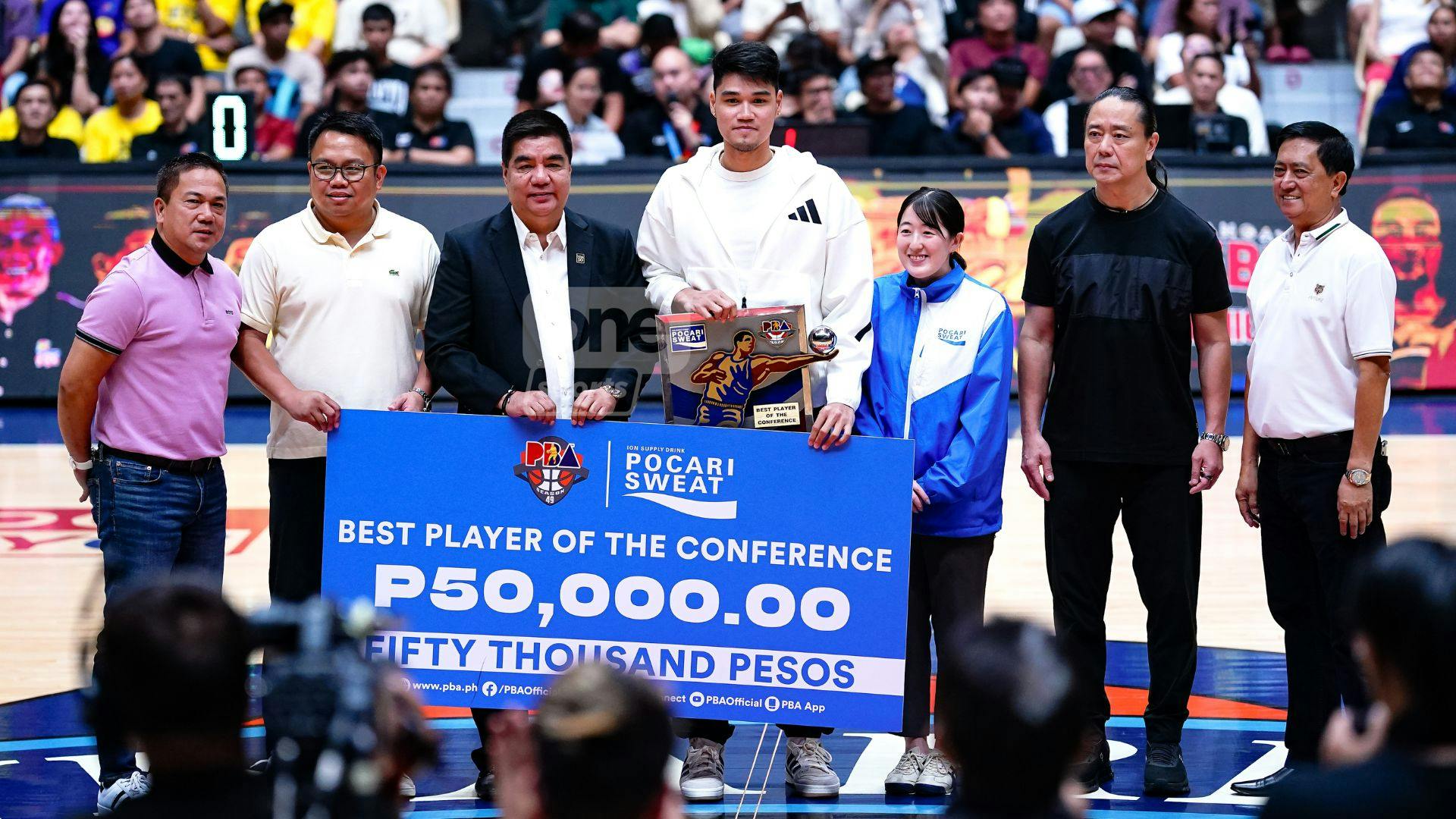 After receiving first PBA BPC award, NorthPort's Arvin Tolentino wants ...