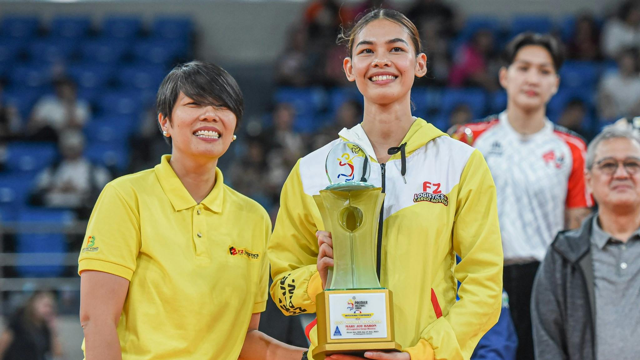 Teammates, fans celebrate Majoy Baron’s Best Middle Blocker award in ...