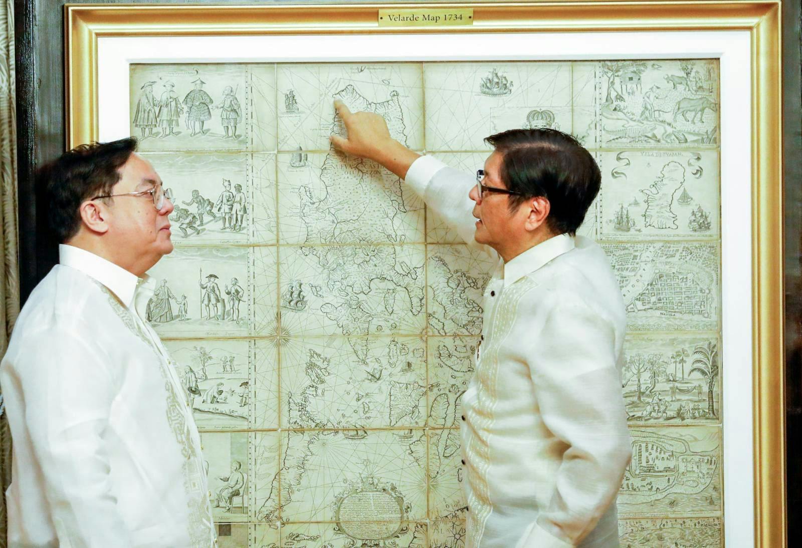Marcos Receives Original 1734 Murillo Velarde Philippine Map | OneNews.PH