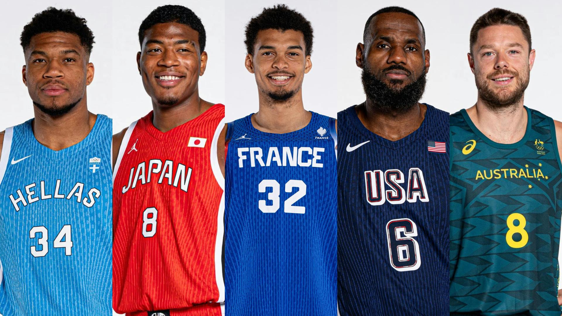 LOOK: All 12 kits for Olympic Games Paris 2024 men's basketball ...