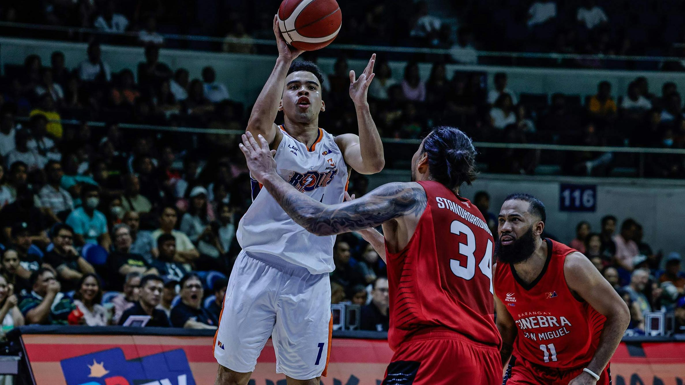 PBA: Meralco finds spark early, deals Ginebra first loss | OneSports.PH