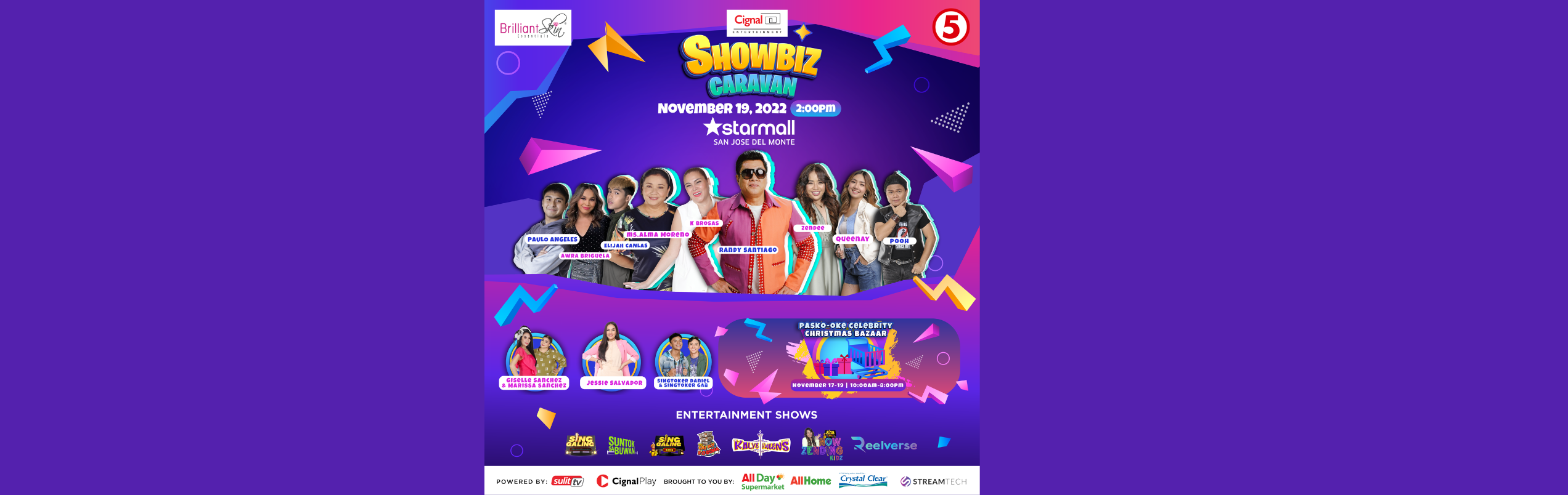 Cignal Entertainment’s Next ‘Showbiz Caravan’ Lights Up Starmall San ...