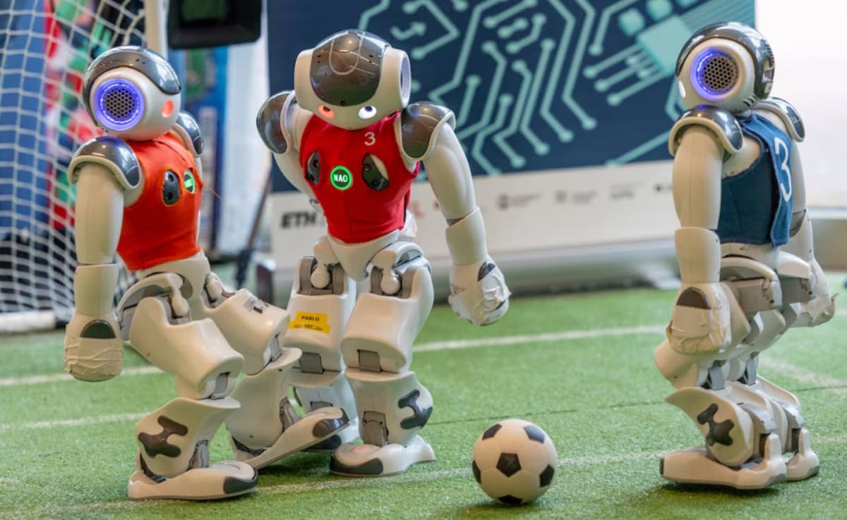 Robots Play Soccer At Geneva AI Showcase | OneNews.PH