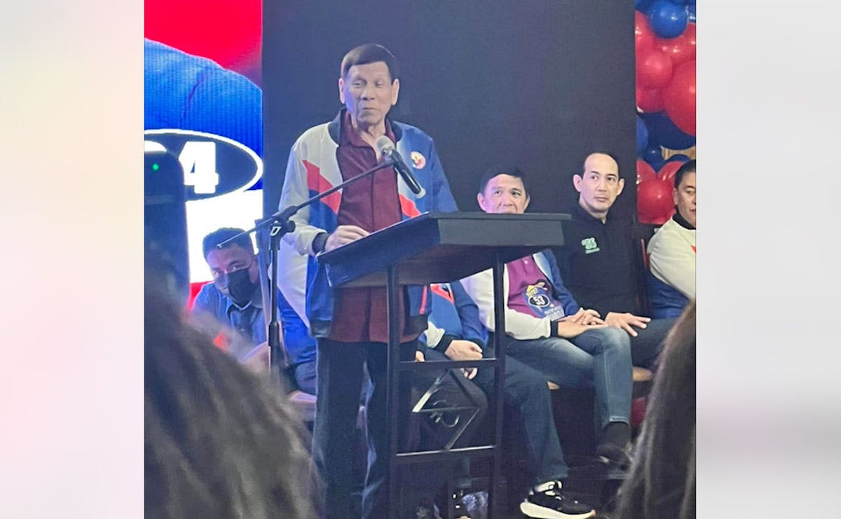 WATCH: Rody Duterte Attends Proclamation Rally Of PDP Senatorial Slate ...