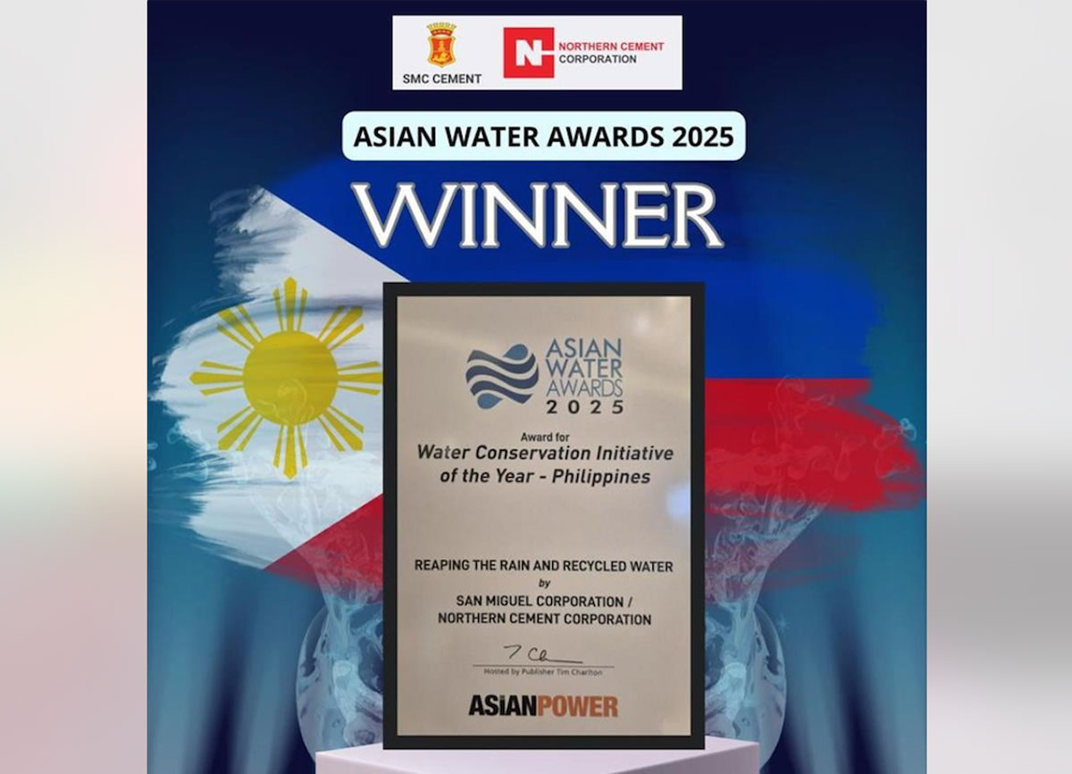 SMC’s Northern Cement Corp. Wins At Asian Water Awards 2025 | OneNews.PH
