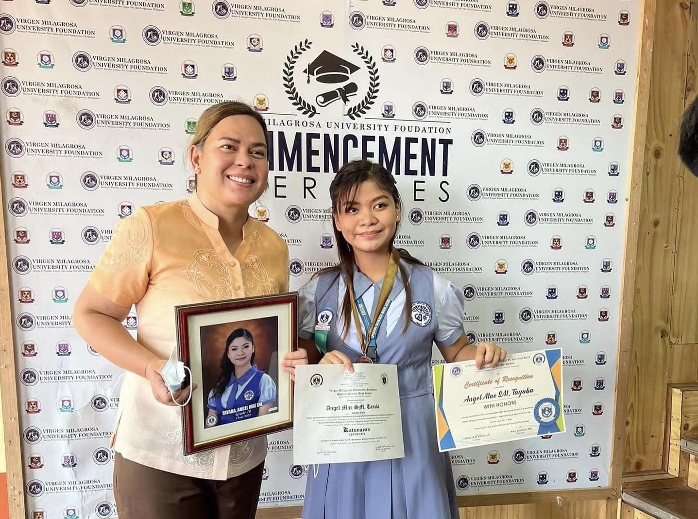 Virgen Milagrosa University Foundation Logo