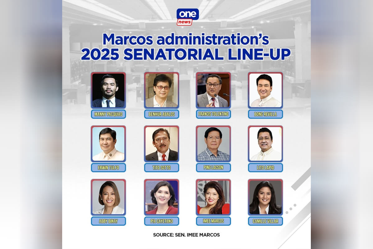 Admin Finalizes Senate 2025 Bets | OneNews.PH