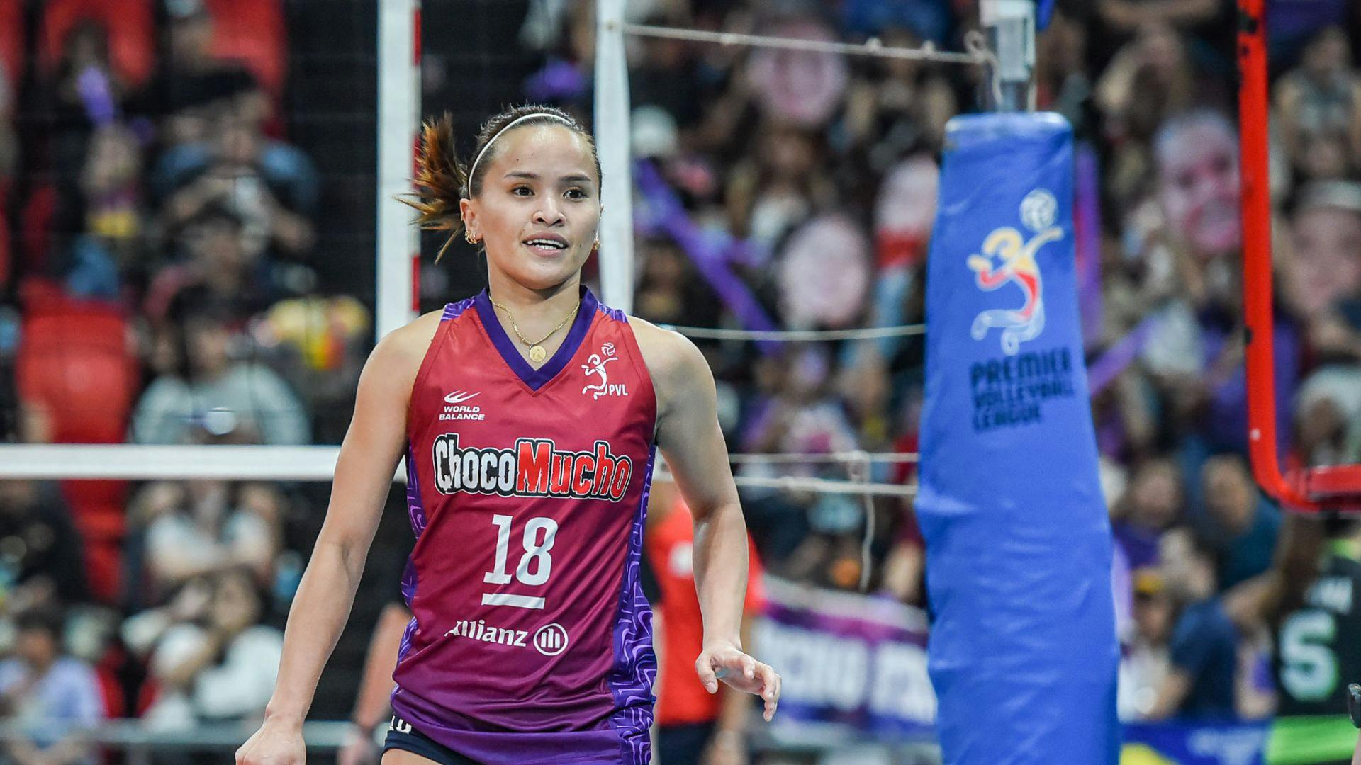 Sisi Rondina gets emotional, pushing through pain in Choco Mucho’s five ...