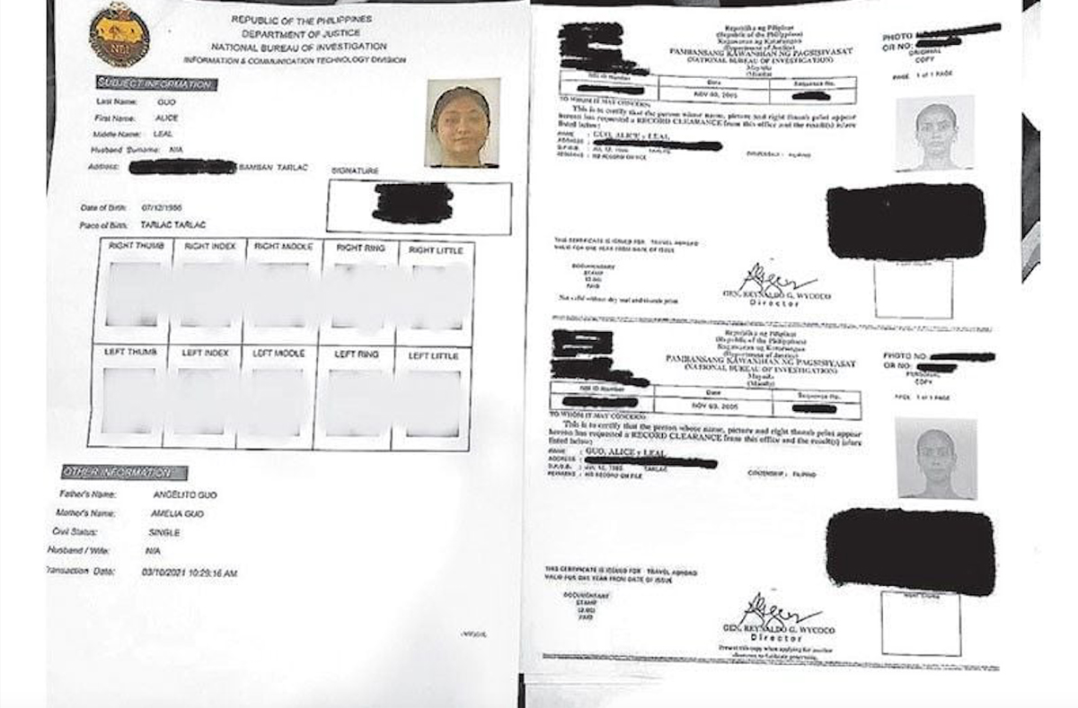 WATCH: Stolen Identity? NBI Document Shows Two ‘Alice Leal Guo’ | OneNews.PH