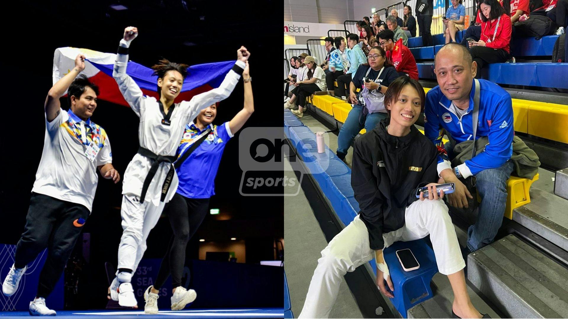 Taekwondo jin Tachiana Mangin kicks way to taekwondo gold with father ...