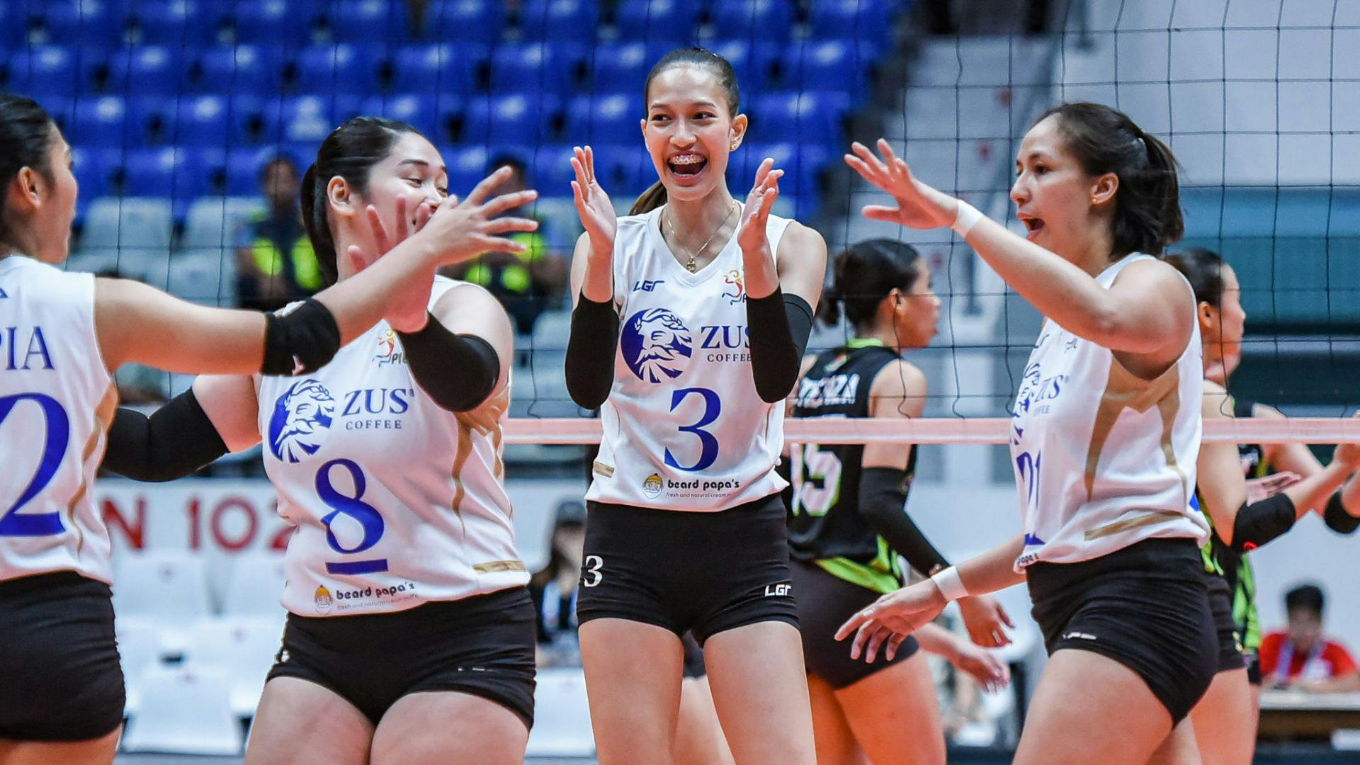 ZUS Coffee banks on Jovelyn Gonzaga, Thea Gagate to deliver 1st PVL win ...