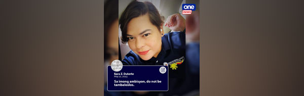 Sara Slams Ambitious ‘Tambaloslos’ | OneNews.PH