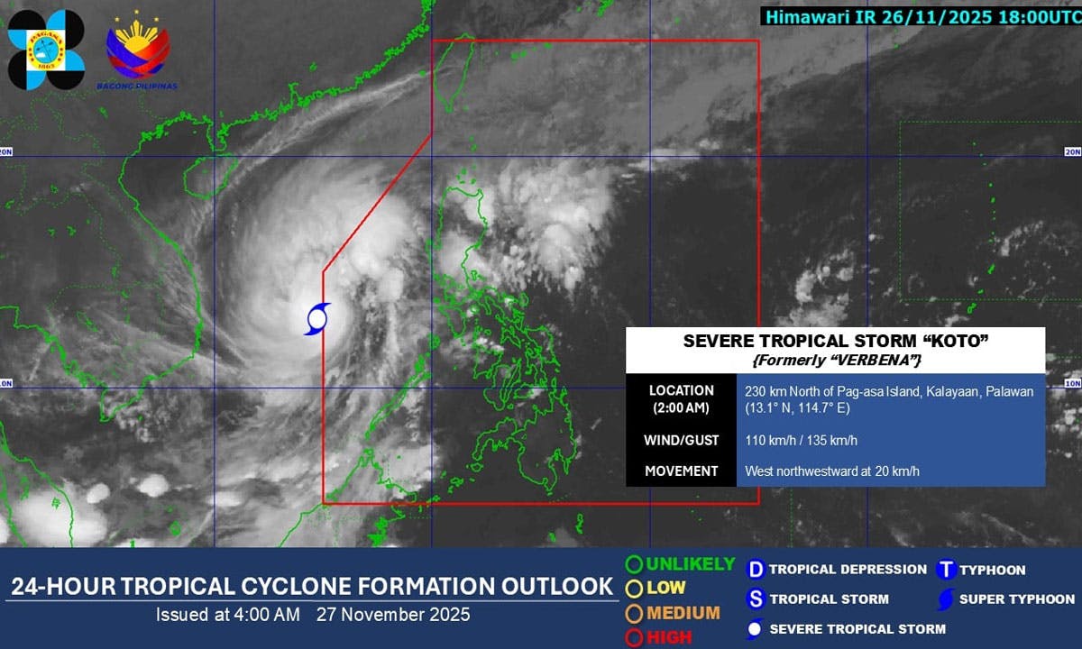 Verbena Exits PAR After Slamming Visayas, Mindanao As Severe Tropical ...
