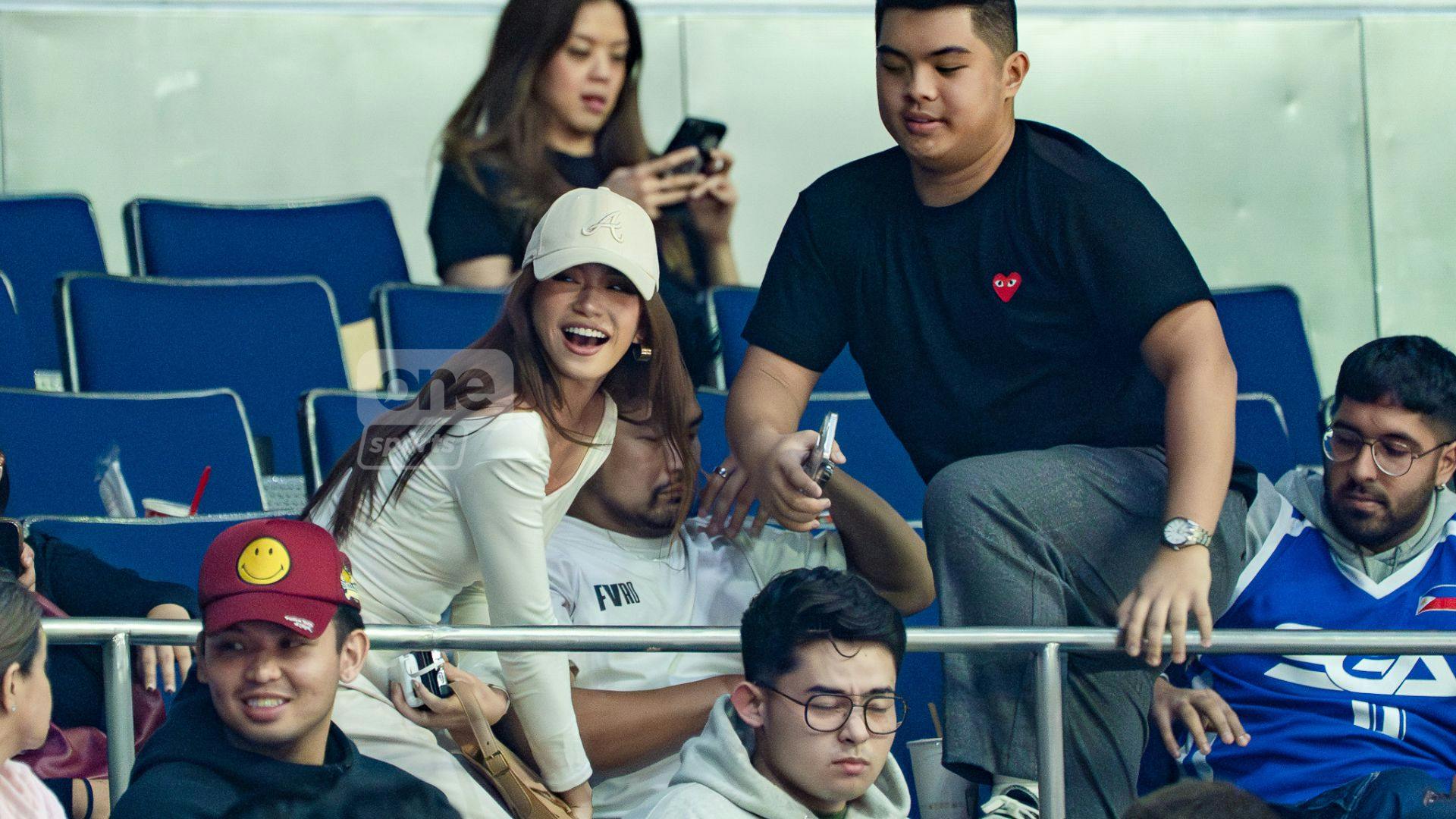 BINI’s Aiah Arceta spotted enjoying PBA semis between Rain or Shine and ...