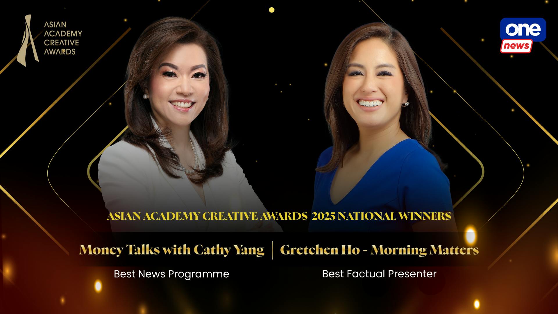 One News Anchors Cathy Yang and Gretchen Ho Secure Top Honors at the ...