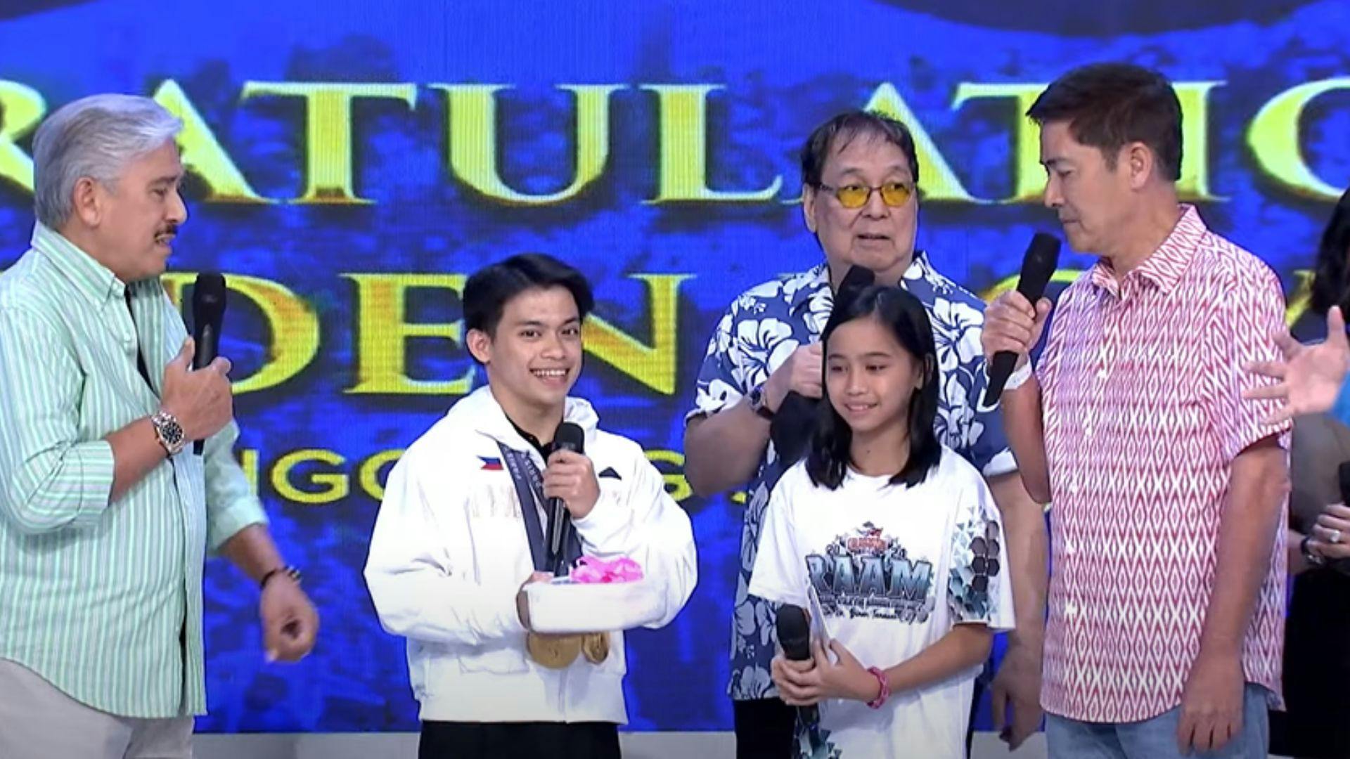 'Gusto kong maging katulad mo, Kuya Caloy' | Double Olympic gold ...