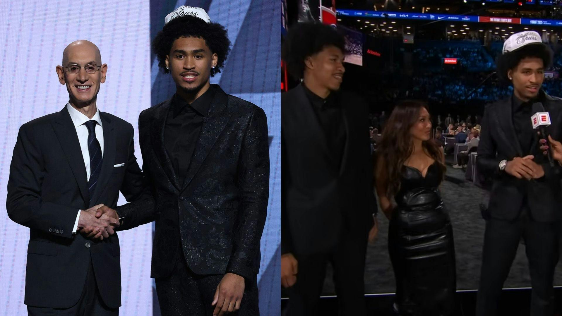 No. 2 pick Dylan Harper honors Filipina mom after going to Spurs in ...