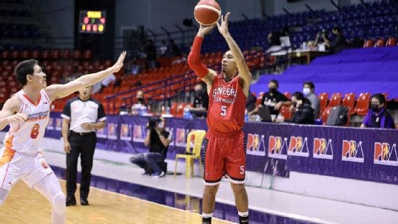 Tenorio for three! Tinyente now 4th all-time in career three-pointers ...