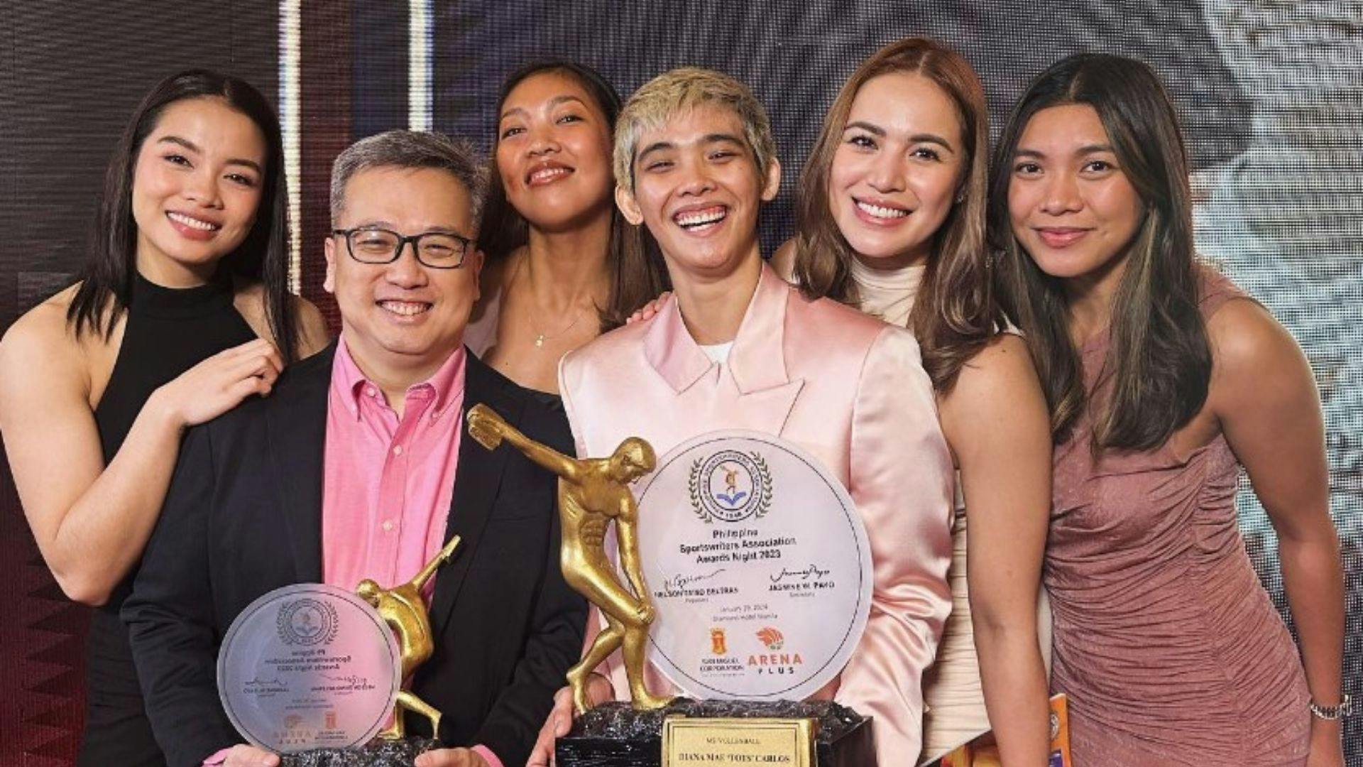 Tots Carlos credits Creamline teammates for "Ms. Volleyball" title in ...