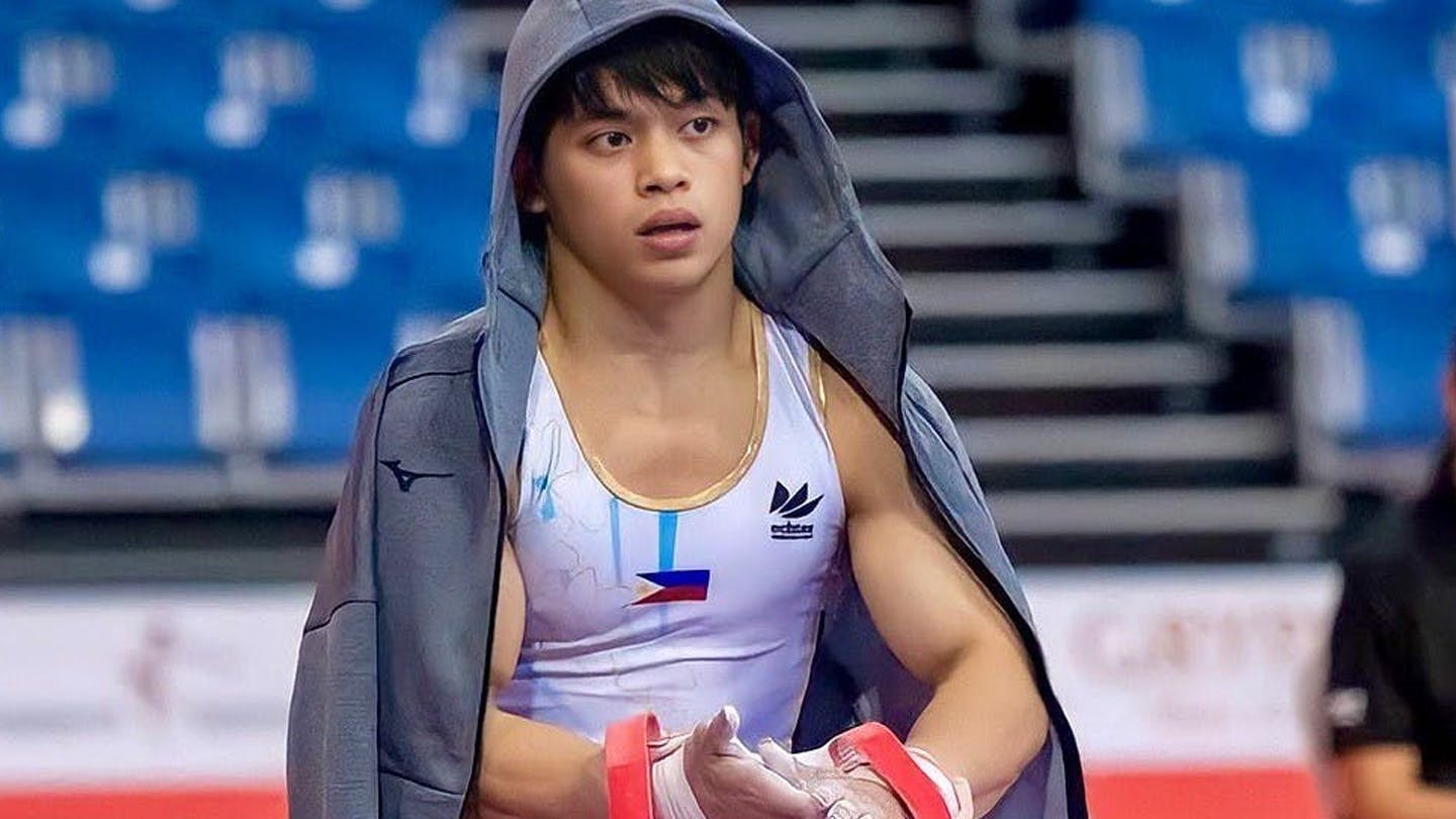 Basic! Gymnast Carlos Yulo makes landings look easy in practice ahead ...